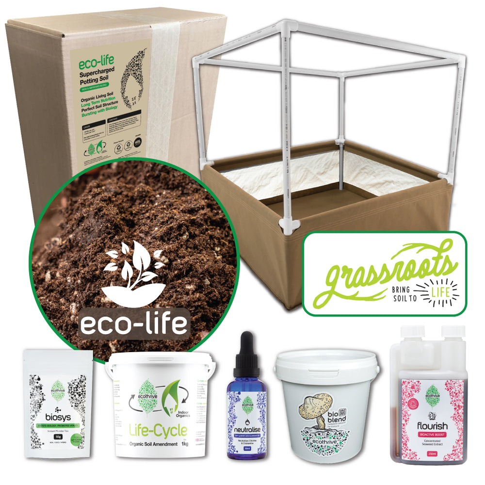 Living Soil Tall Trellis Bed Kits 2x4 Essential